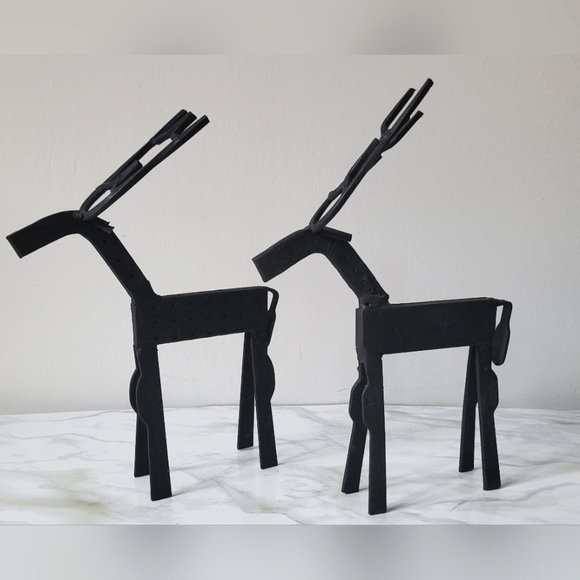 Holiday | Vintage Wrought Iron Rustic Reindeer | Poshmark